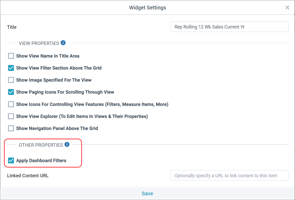 Help -- Filter To Personalize Dashboards Used As Viewer Home Pages