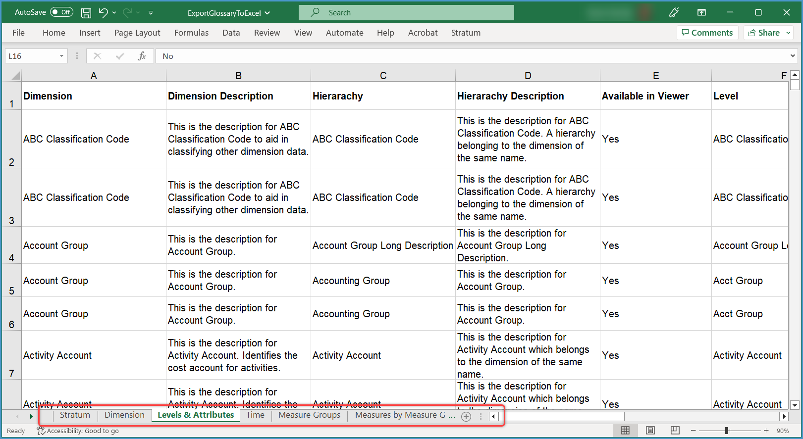 Help -- Get An Excel File Of Your Stratum Data Model